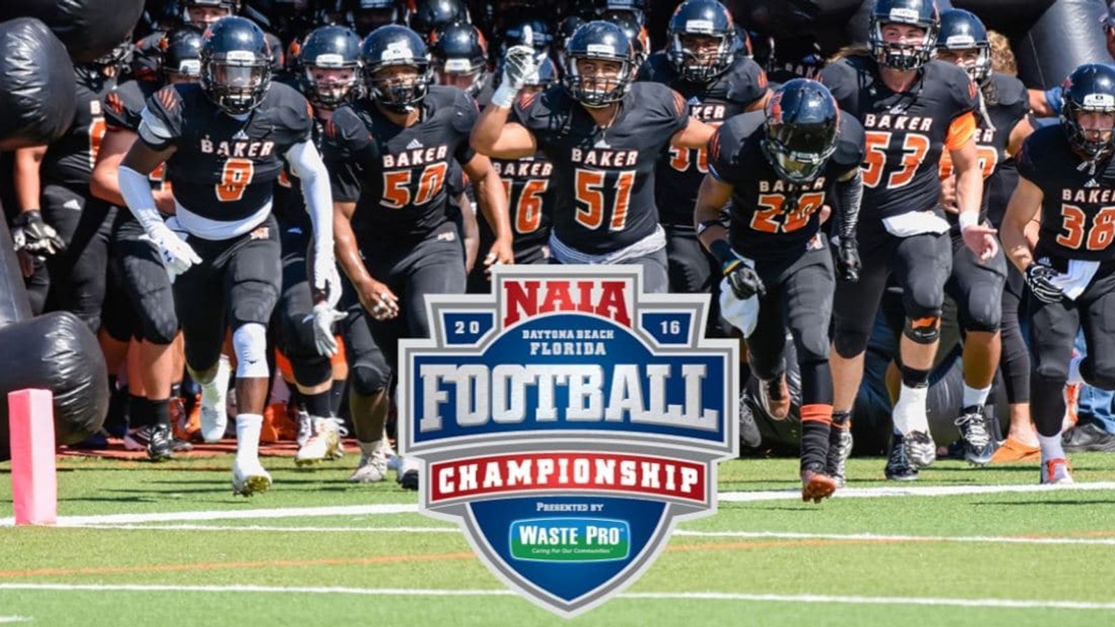 The 16-team NAIA playoff bracket is stacked from top to bottom