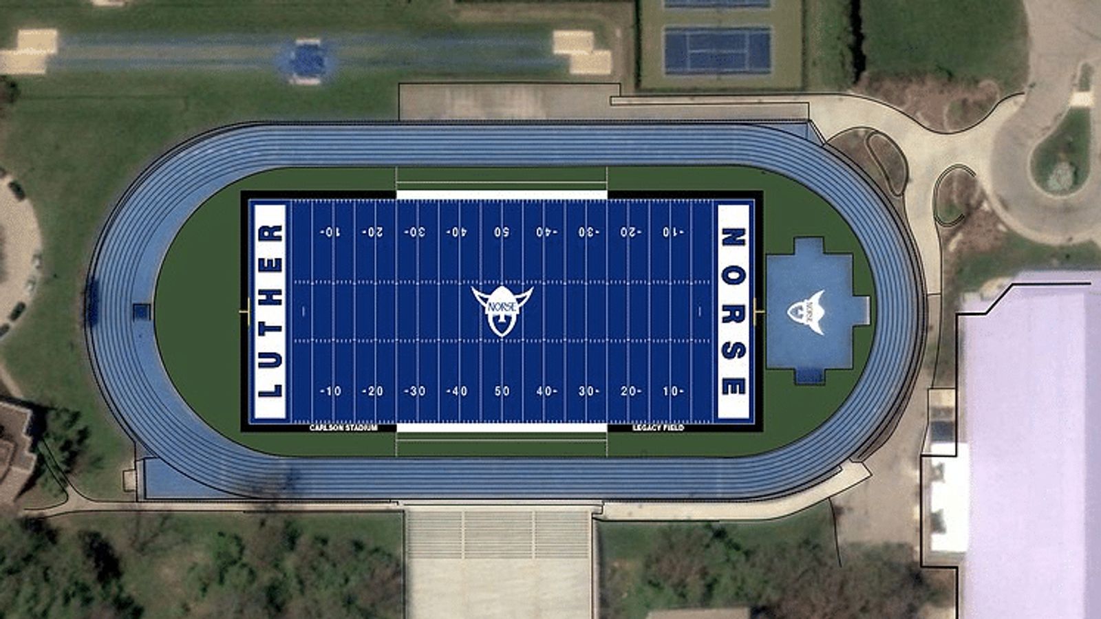 Luther College to install Division III's first blue field